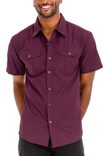 Men's Two Pocket Button Down Shirt | TogetherHub.Us