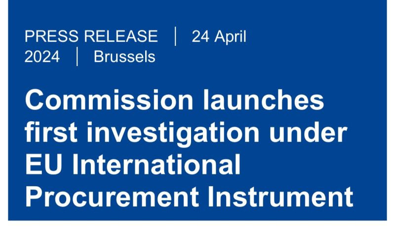 The European Commission launches the first investigation under the EU ...