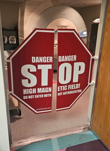 Safety Stop Sign | MRI Safety Stop Sign