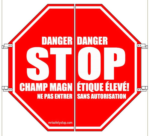 Safety Stop Sign-French | MRI Safety Stop Sign