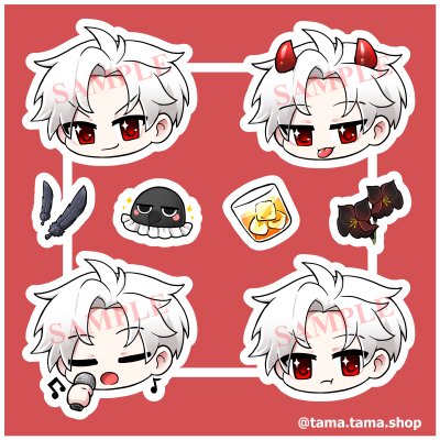 Sylus Sticker Sheet [ Love and Deepspace ] | Axolotta Stickers