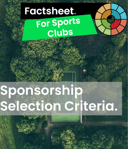 Sports Clubs: Sponsorship Selection Criteria Factsheet | Sponsorship ...