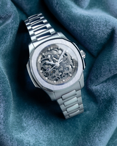 41mm Skeleton NH72A Movement Openworks Watch | Rocking Mods Watches