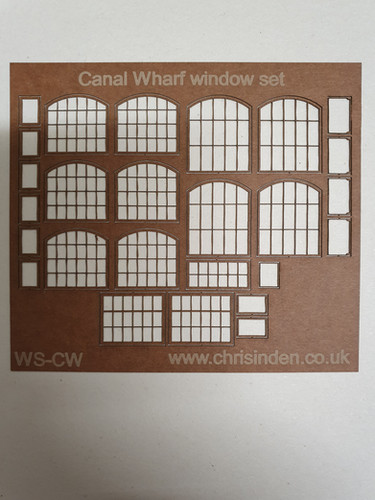 Laser cut window kit for Canal Wharf LY02 | ChrisInDen Models
