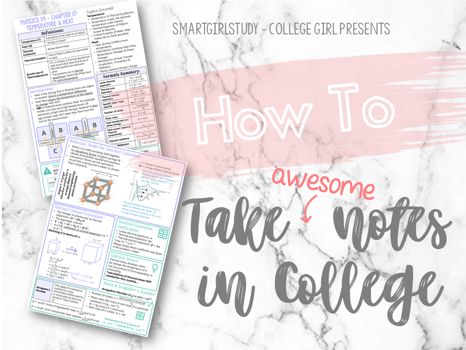 How to Take Notes in College