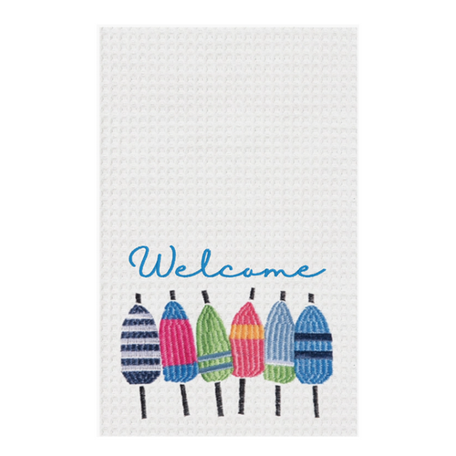 Buoy Welcome Dish Towel | Bleu Stitch