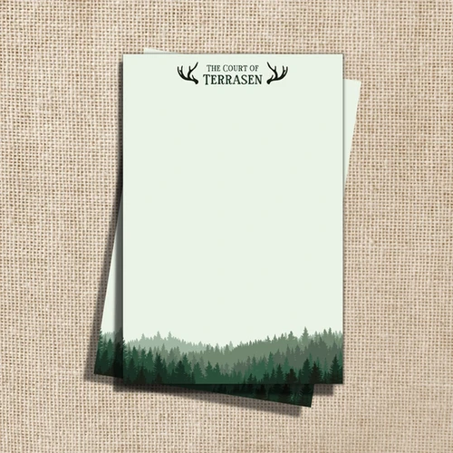 Throne of Glass Court of Terrasen, Desk of Aelin Notepad (Officially Licensed) | Austen Boutique