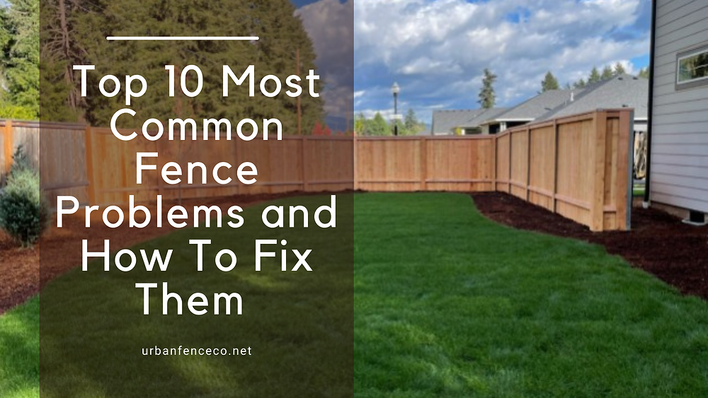 Top 10 Fence Problems and How To Fix Them