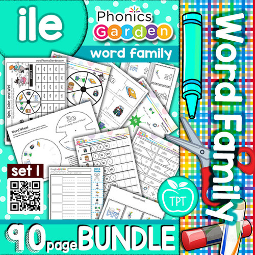 ILE | Pat-a-Word | Word Family Bundle | 85 Pages | Phonics Garden