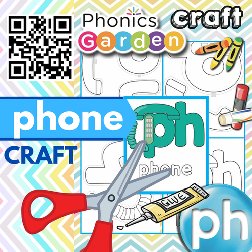 PH | Letter Craft | phone | Digraphs | 5 Pages | Phonics Garden