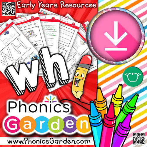 WH | Consonant Digraph | RED Program | 18 Pages | Phonics Garden