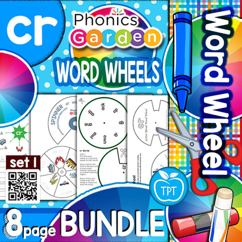 CR-Blend | Pat-a-Word | R-Blends Word Wheel Bundle | 8 Pages | Phonics ...