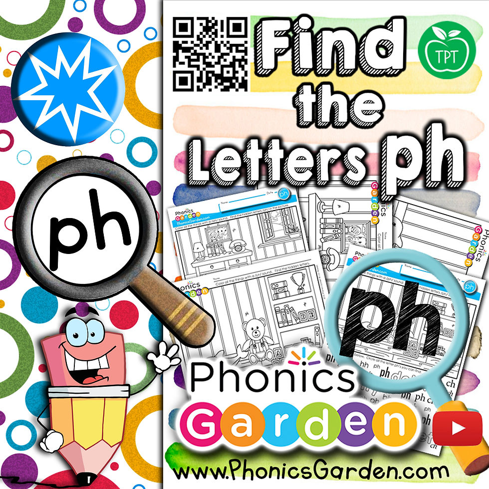 ph | Digraph | Find the Letter | Letter Search Worksheets | 4 Pages ...