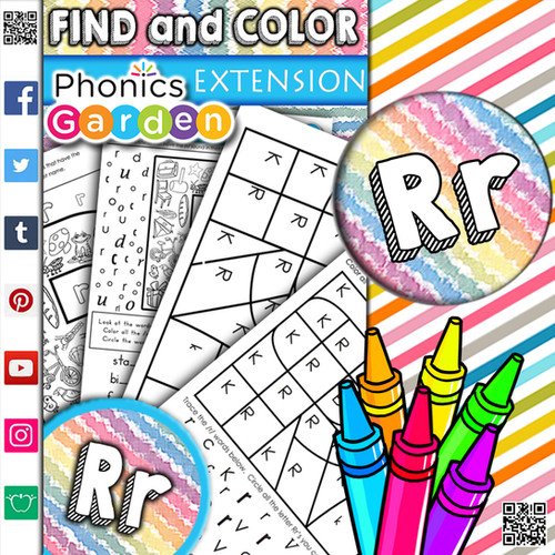 Rr | Alphabet Adventure Extension | Color and Learn | 4 Pages | Phonics ...