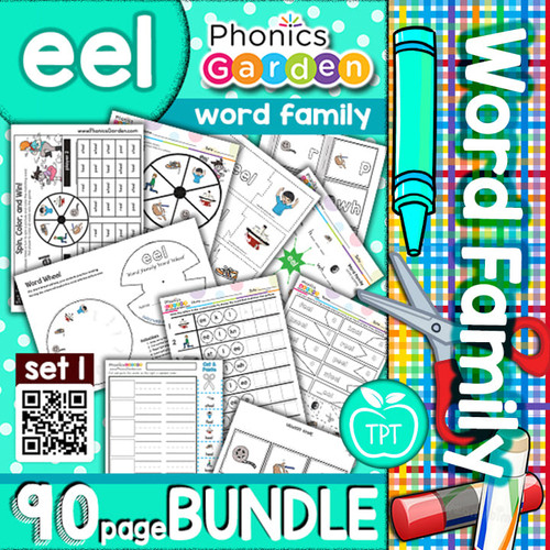 EEL | Pat-a-Word | Word Family Bundle | 85 Pages | Phonics Garden