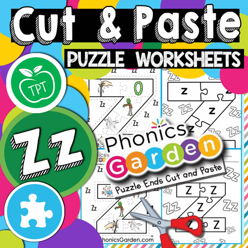 Zz | Alphabet Puzzle | Multi-Level Worksheets | Cut & Paste | 8 Pages ...