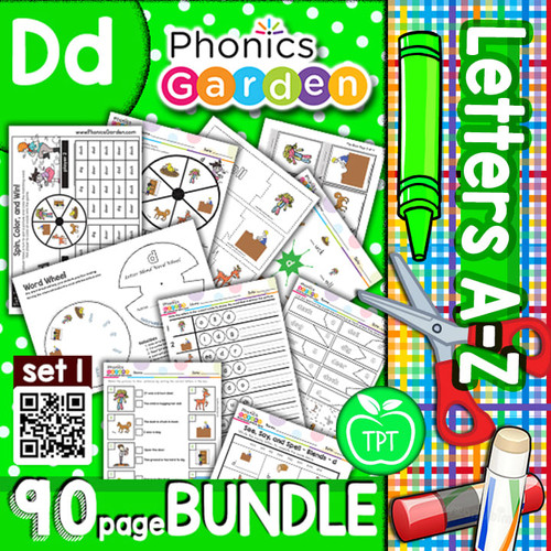 Dd | Pat-a-Word | Letter /D/ Bundle | 87 Pages | Phonics Garden