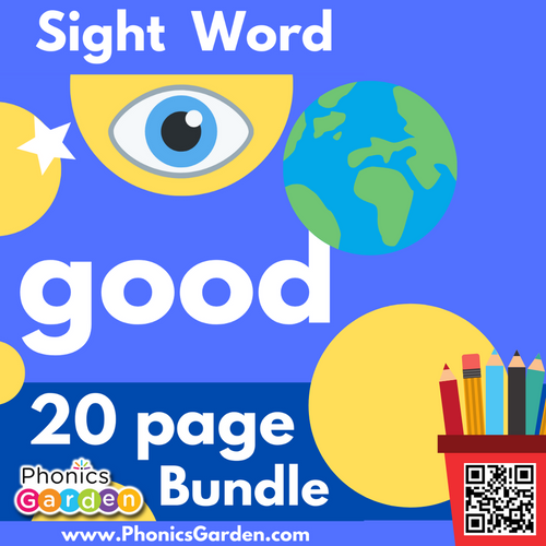 Sight Word "GOOD" | Bundle | 20 Pages | Phonics Garden