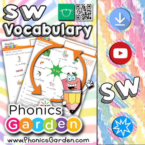 SW | Word Wheel Spelling | 2 Pages | Phonics Garden