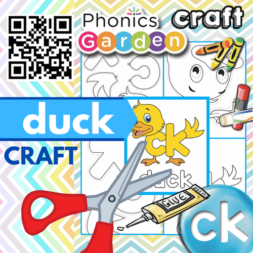 CK | Letter Craft | duck | Digraphs | 5 Pages | Phonics Garden