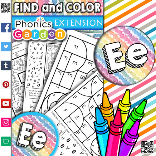 Ee | Alphabet Adventure Extension | Color and Learn | 4 Pages | Phonics ...