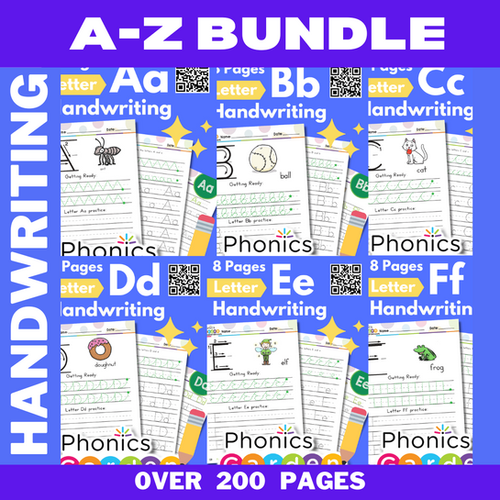 A-Z Bundle | Handwriting Worksheets | Phonics Garden | Phonics Garden