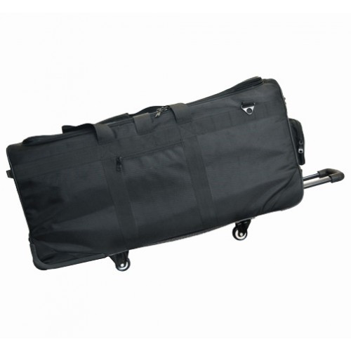 6 Wheels Flat Rolling Sample Bag w/Removable Case Divider | Netpackbag