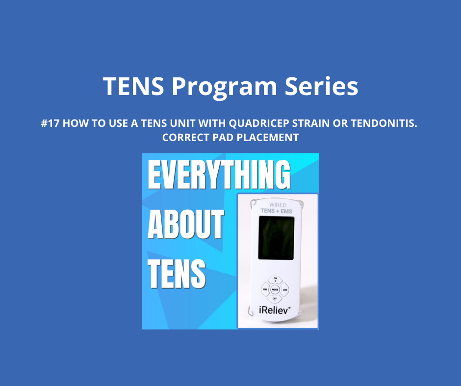 TENS Program Series 17. How to Use a TENS Unit with Quadricep Strain or ...