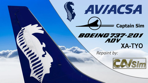 Boeing 737-201/ADV Consorcio Aviaxsa SA – AVIACSA ‘Last Livery’ ‘XA-TYO ...