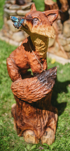 Fox (sold) | Afterlife Carvings