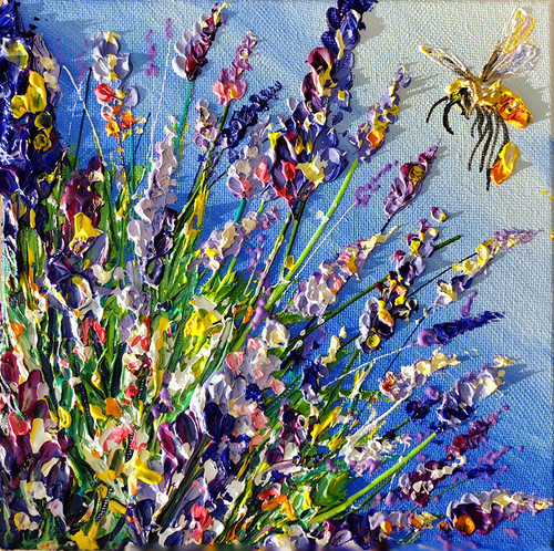 Visiting the Lavender | Andrew Alan Art