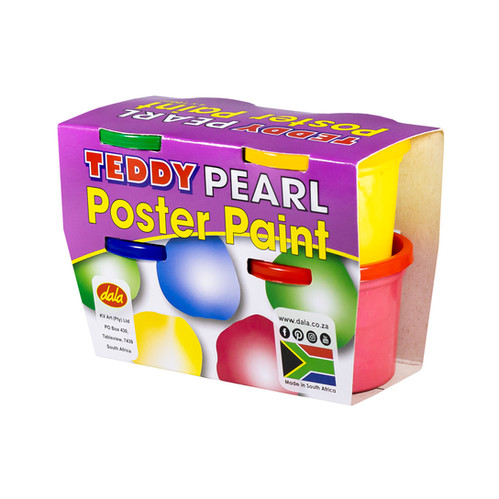 Dala- Teddy Pearl Poster Paint Kit - 4 Colours x 100ml | Rusty Spoon Art