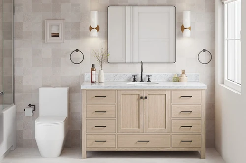 60" White Oak Center Vanity | State College