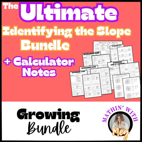 Finding the Slope Bundle - TEKS 8.4C, A.3A & A.3B | Mathin with Meg
