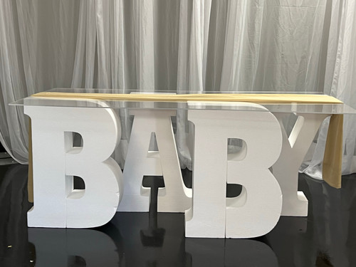 BABY Letter Table | Honey Beeyond Studio