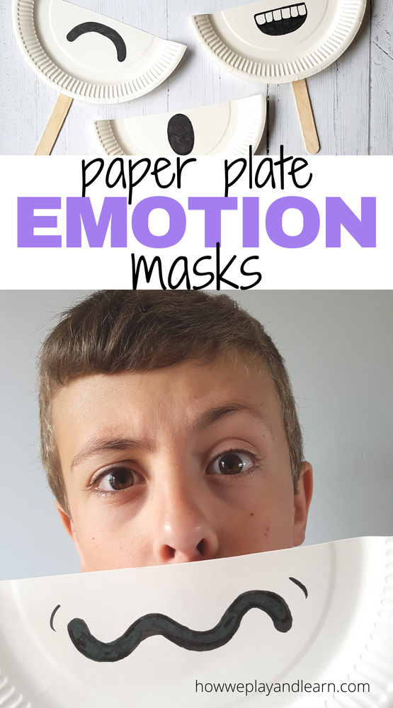 Paper plate emotions craft