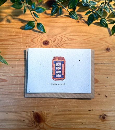 Fancy a bru - Paper Seed Card | Scribe and Grow