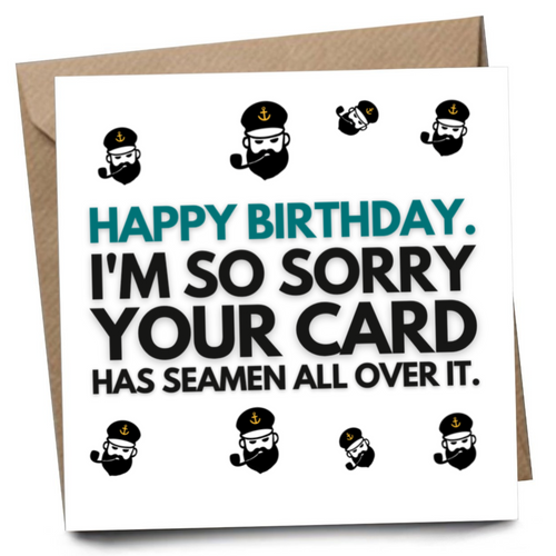 Birthday Seaman Card (RRC125 | Pack of 6) | Redrakoon