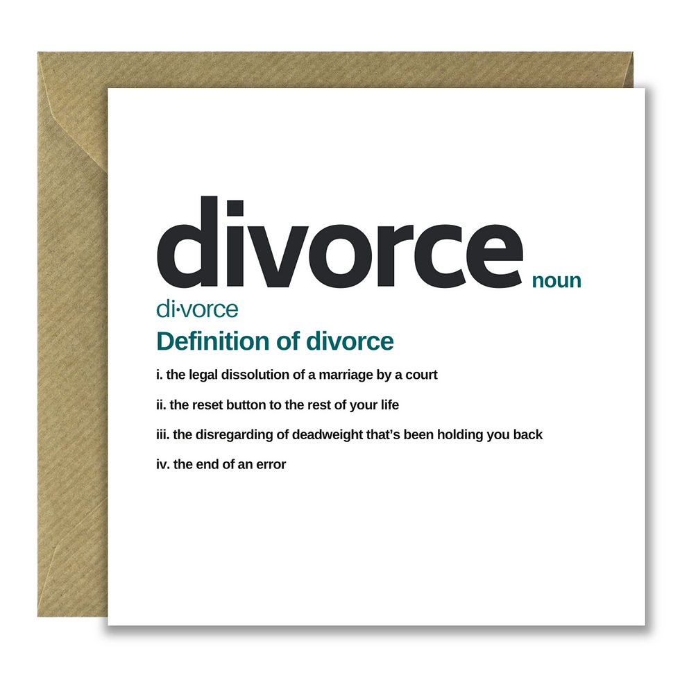 Divorce Definition (RRC299 | Pack of 6) | Redrakoon