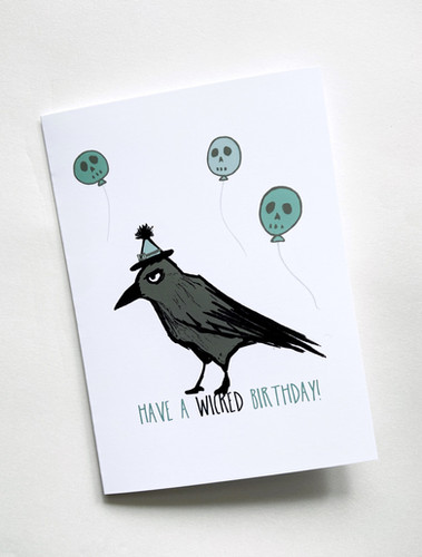 Wicked Birthday // Spooky Fun Birthday Card // Dark Bday // Witchy ...