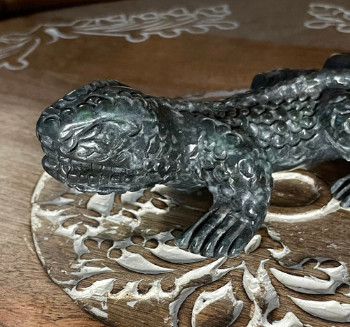 6" Jade Lizard | Painted Deer Creatio