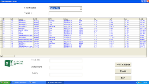 Project : Dairy Management System | projects4you.com