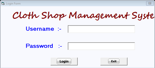 Project : TEXTILE MANAGEMENT SYSTEM | projects4you.com
