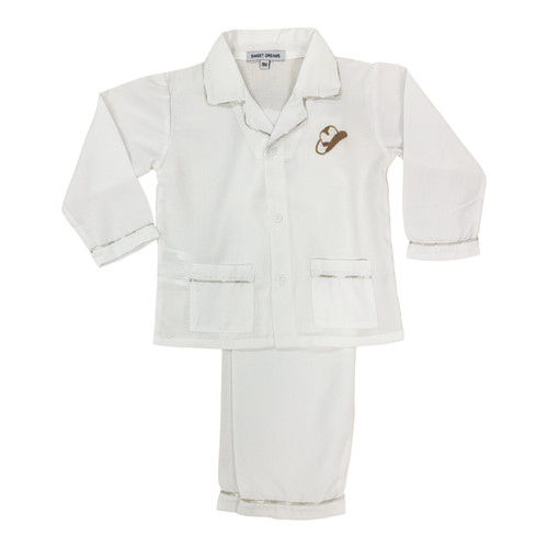 Sweet Dreams Cowboy Hat Pajamas 3t, 4 | A to Z Monogramming