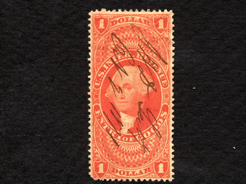R67 Entry of Goods $1 US Revenue Tax Stamp | TR Duck Stamps Etc