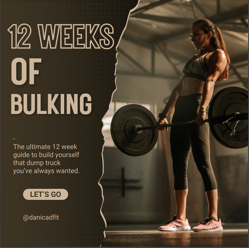 12 Weeks Of Bulking Guide E-book | danicadfit