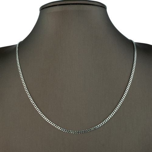 Sterling Silver Thin Curb Chain (2.4mm) | Linoriental