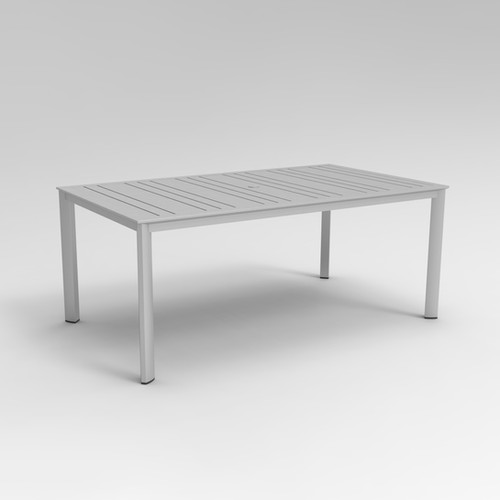 74"x42" Alu Slat Top Dining Table | Paulduan Creations