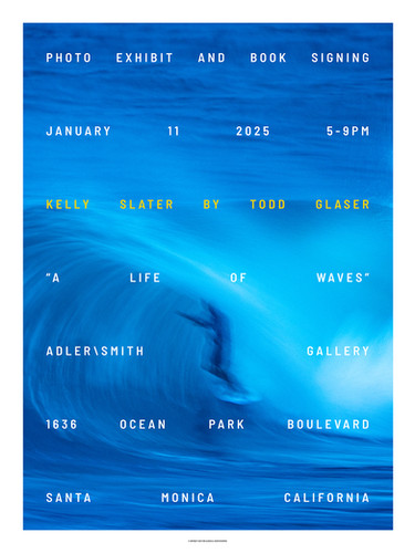 Kelly Slater byTodd Glaser - Blue Ocean | Adler Smith Gallery