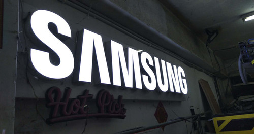 EPOXY LIGHTED LOGO | FREE HAND DESIGN S/B